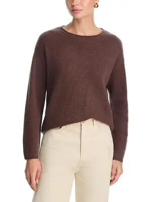 Bloomingdale'S 100% Cashmere Crewneck Sweater - Cafe