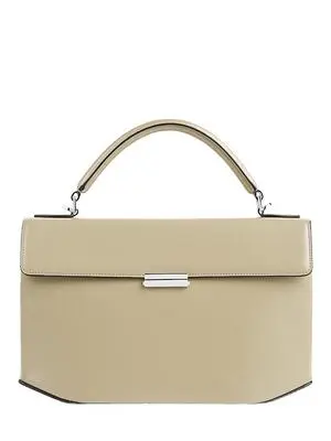 TOTEME Leather Box Handbag - Beige/khaki