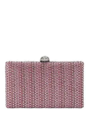 Kurt Geiger Crystal Kensington Medium Clutch - Open Pink