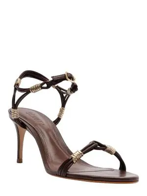 Schutz Nara Ankle Strap Sandal - Root Brown