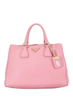 Prada Vitello Daino Convertible Tote - Pink