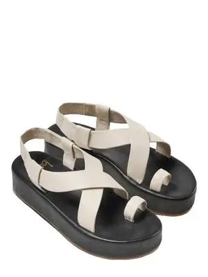 Beek Caracara Platform Sandal Vanilla/black