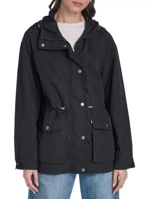 LEVI'S Water Resistant Hooded Jacket - Black