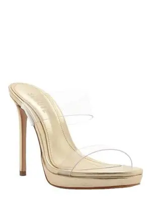 Schutz Ariella Platform Sandal - Platinum