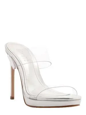 Schutz Ariella Platform Sandal - Silver