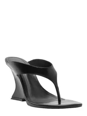 Schutz Maya Wedge Sandal - Black