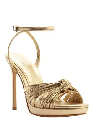 Schutz Gaya Stiletto Sandals - Platina