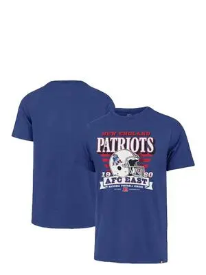 '47 New England Patriots Stripe Splash Franklin Throwback T-shirt - Royal