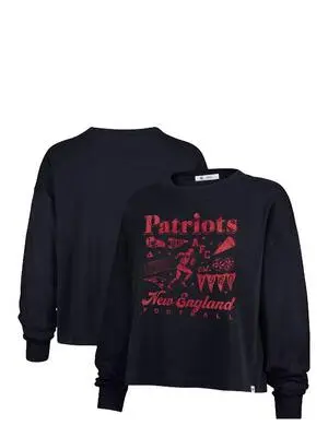 '47 New England Patriots Team Collage Long Sleeve T-shirt - Navy