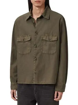 ALLSAINTS Strand Button-up Shirt - Mangrove Green