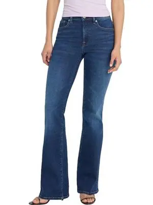 Good American Compression Flare Leg Jeans - Indigo1229