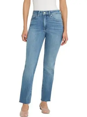 Good American Soft-tech Good Legs Ankle Straight-leg Jeans - Indigoi1209
