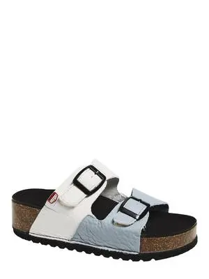 ON FOOT Naoshima Double Strap Slide Sandal - Illusion/grey