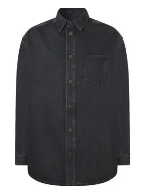 Loewe Anagram Denim Overshirt - Black