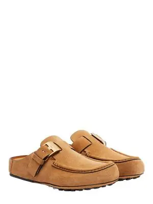 TOD'S Suede Mules - Brown