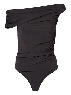 AGOLDE Sherilyn Off-shoulder Bodysuit - Brown