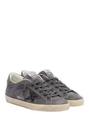 GOLDEN GOOSE Super-Star Suede Sneakers Grey