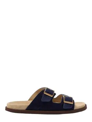 Brunello Cucinelli Suede Sandals - Blue