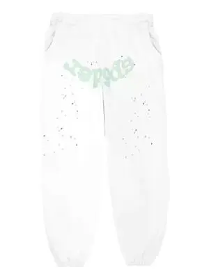 SP5DER Paint-splatter Track Pants - White