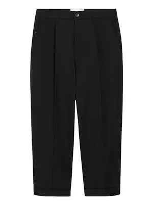 Ami Cotton Trousers - Black