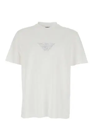 Emporio Armani Logo Cotton T-shirt - White