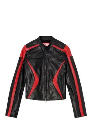 DIESEL Leather Jacket - Black