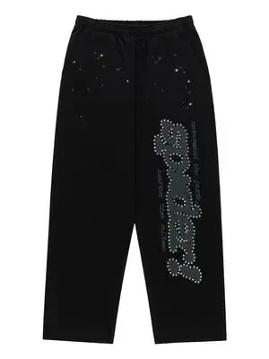 SP5DER Rhinestone Punk V2 Sweatpant - Black