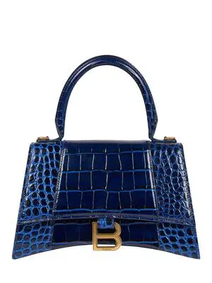 Balenciaga Hourglass Small Top Handle Bag - Blue