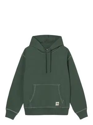 StÜssy Contrast Stitch Label Hood - Green