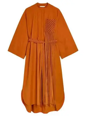 ROKSANDA Poska Belted Midi Dress - Orange