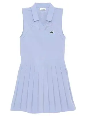 Lacoste Logo-embroidered Mini Dress - Purple