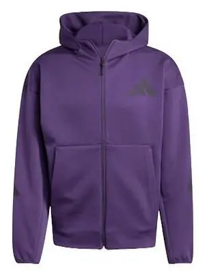 Adidas Z.n.e. Full-zip Hooded Track Jacket - Aurora Plum