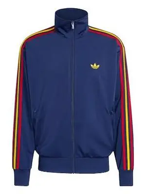 Adidas Firebird Track Top - Dark Blue Crew Yellow Team Power Red