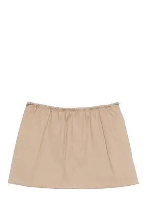 Alexander Wang Mini Logo Elastic Skirt - Warm Taupe