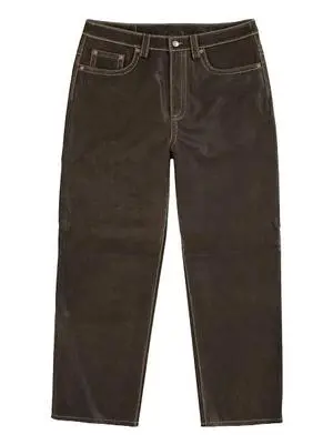Supreme True Religion Loose Fit Leather Pant - Brown
