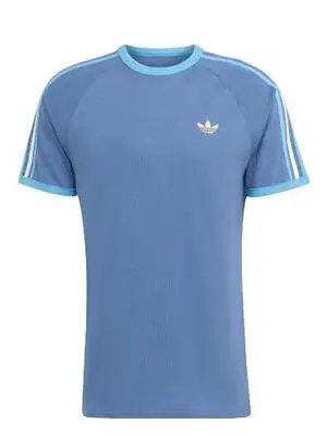 Adidas 3stripes Tee Shirt - Crew Blue Light Blue White