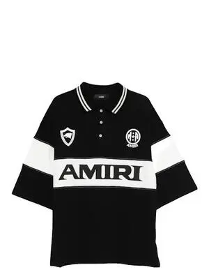 Amiri Sport Oversized Polo Shirt - Black