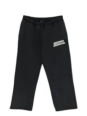 Balenciaga Baggy Elastic Waistband Pants - Faded Washed Black