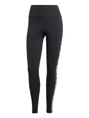 Adidas Allover Print Leggings - Black