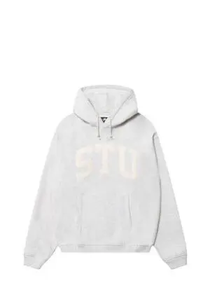 StÜssy Applique Hooded Sweatshirt - Ash Heather