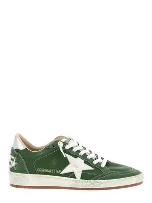 GOLDEN GOOSE Ball Starin Sneakers - Green/white