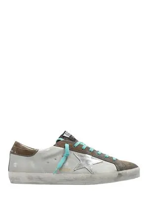 GOLDEN GOOSE Superstar Sneakers - Grey/brown/turquoise