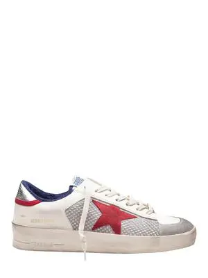 GOLDEN GOOSE Stardan Sneakers - White/grey/red