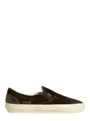 GOLDEN GOOSE Vce Penstar Suede Slip-on Sneakers - Black