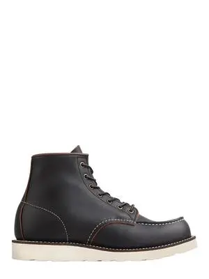 Red Wing Classic Moc 6-inch Boots - Black Prairie Leather