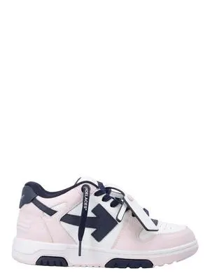 Off-White Out Of Office Ooo Low-top Sneakers - Pink/dark Blue