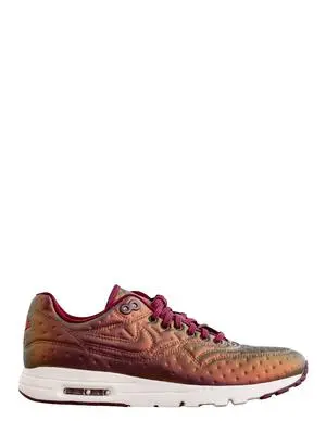 Nike Air Max 1 Ultra Premium Jacquard Sneakers Metallic Mahogany/night Maroon/dark Cayenne