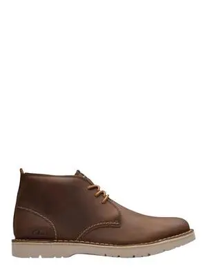 Clarks Eastridge Mid Boots - Beeswax Leather