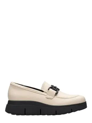 Clarks Loriini Izzy Loafer - Cream Leather