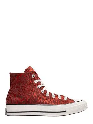 CONVERSE Chuck 70 Hi Satin Leopard - Rottin Apple/by The Campfire/maroon
